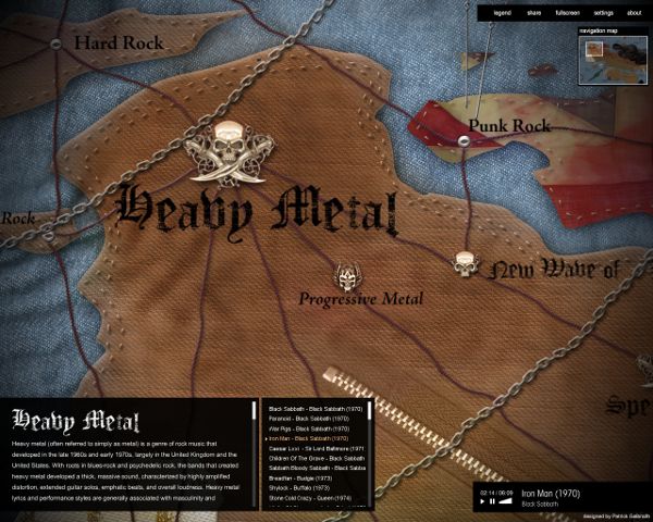 Map of Metal / Carte du Métal | (e)space & fiction