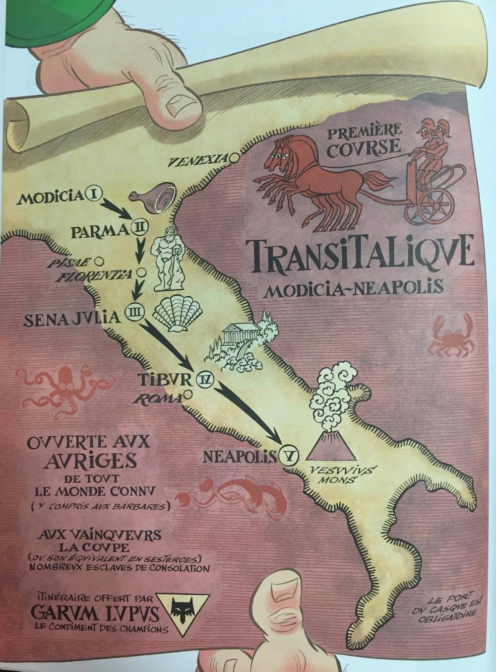 Asterix’s Album First Page Map/La carte de la première page d’Astérix ...
